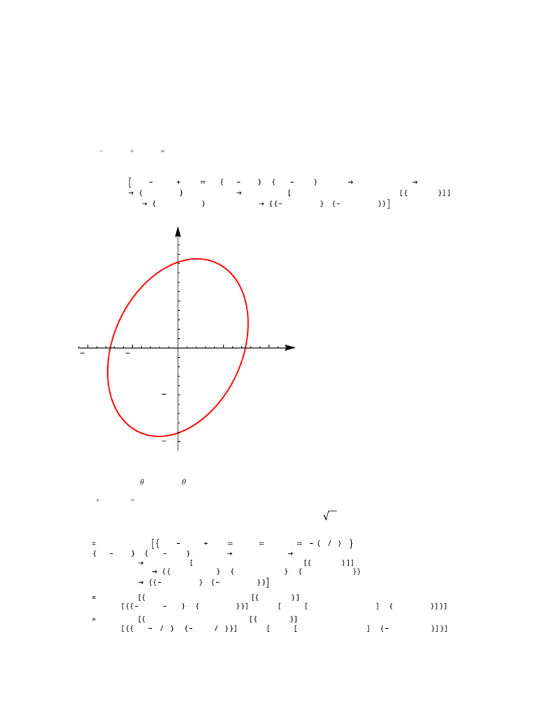 Rotated Ellipse | PDF | Mathematical Objects