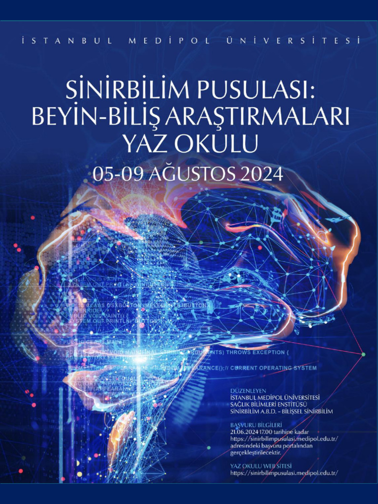 Sinirbilim Pusulası. Beyin Biliş Araştırmaları Yaz Okulu - Program Akısı | PDF