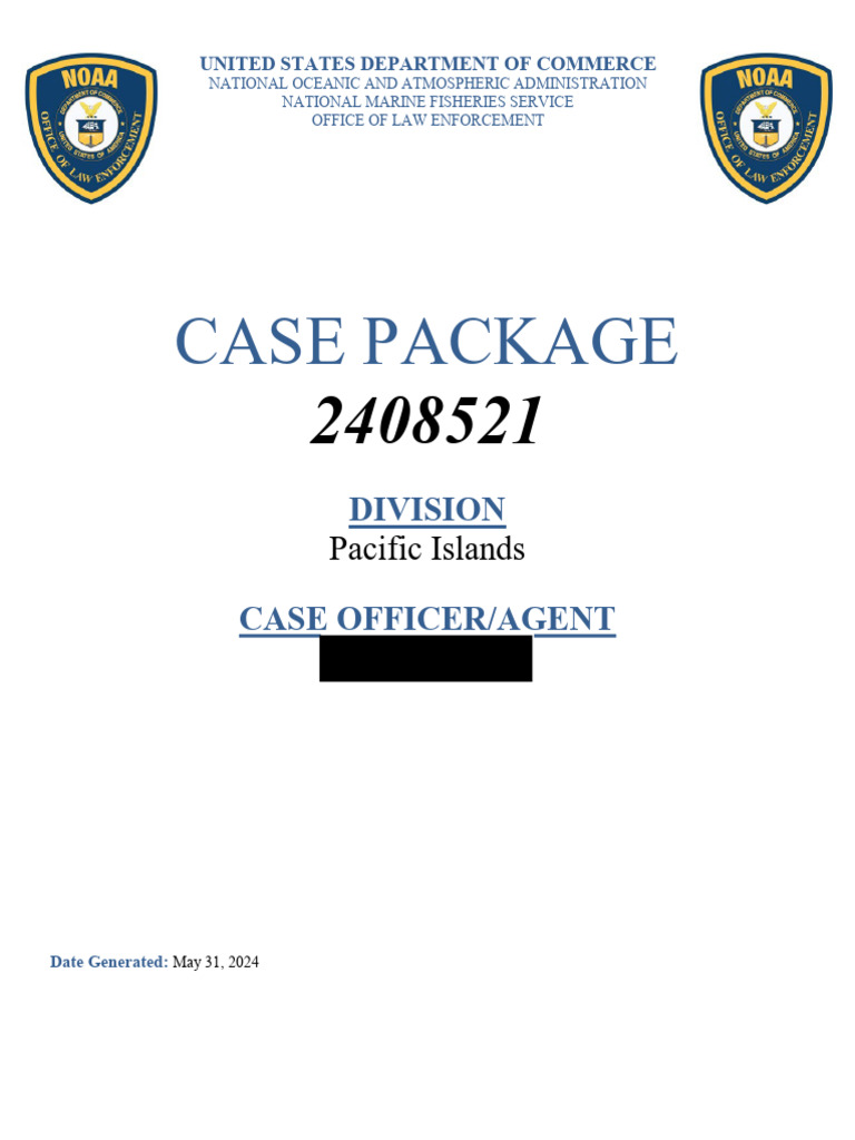 NOAA: Alleged Violation, Marine Mammal Protection Act | PDF | Pinniped ...