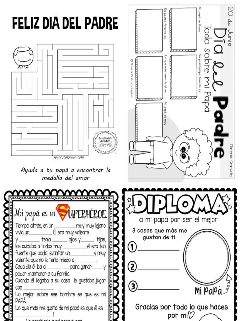 Actividades para El Dia Del Padre | PDF