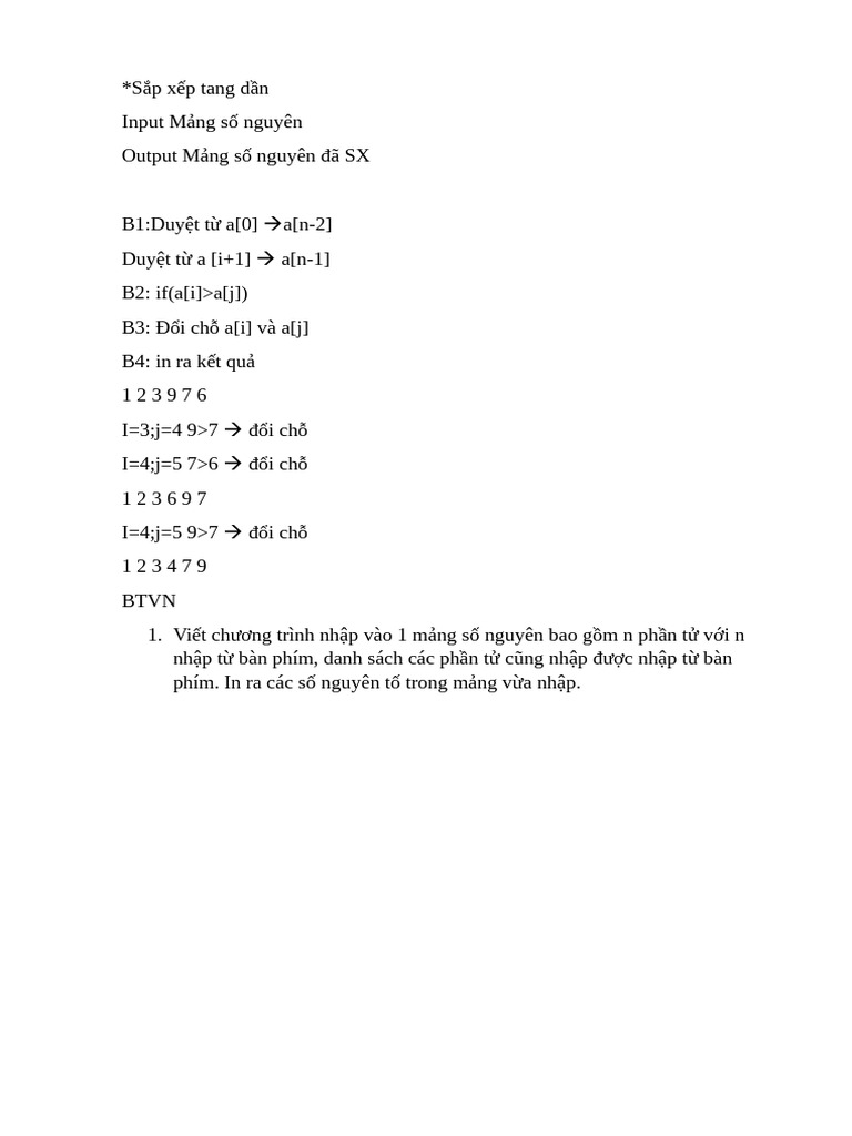 Sắp Xếp Tang Dần | PDF