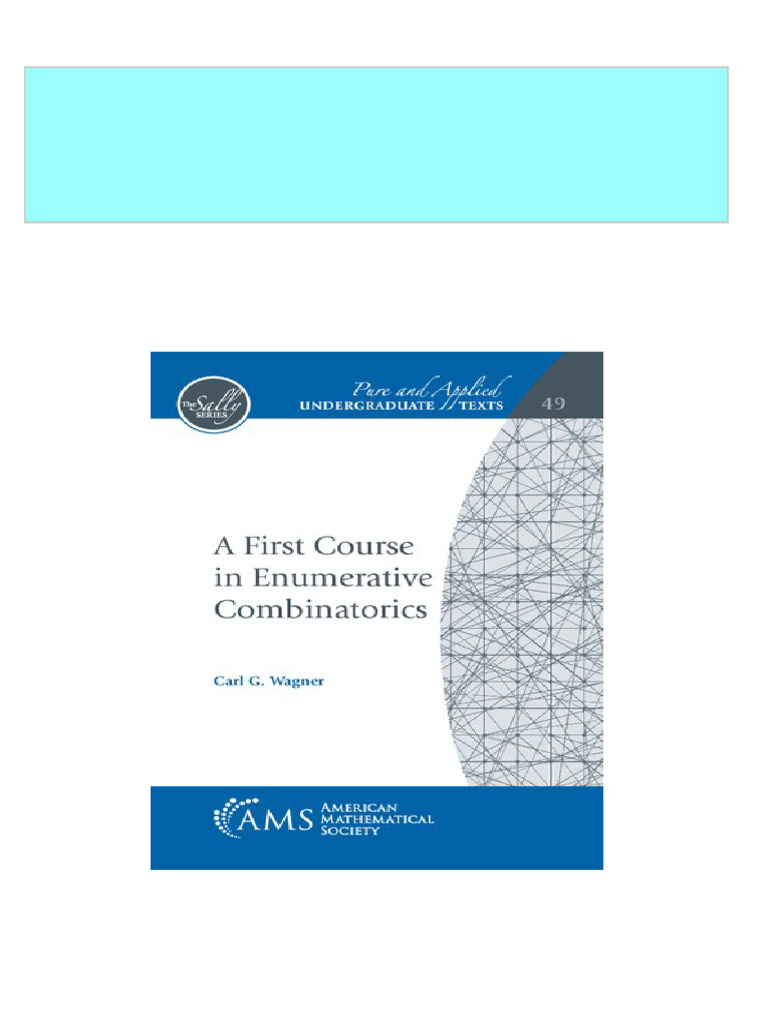 (FREE PDF Sample) A First Course in Enumerative Combinatorics 1st ... (FREE PDF Sample) A First Course in Enumerative Combinatorics 1st ...