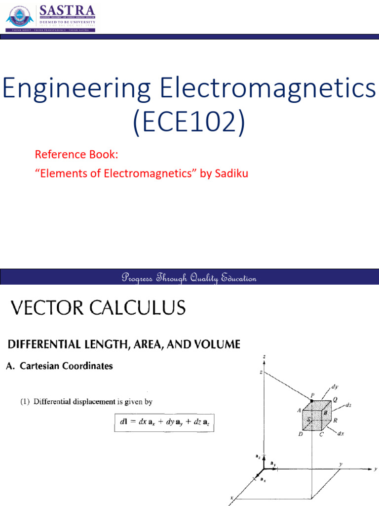 Lec3 - Vector Calculus | PDF