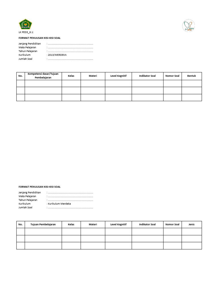 LK Ped3!7!01.Teknik Penyusunan Soal Hots | PDF