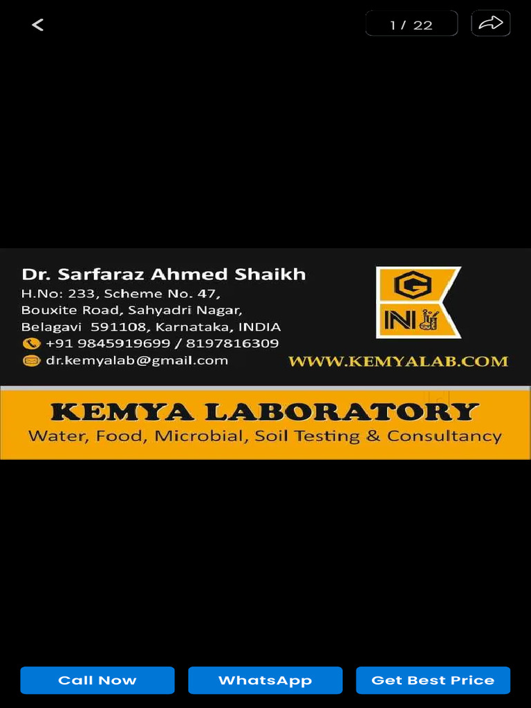 Kemya Laboratory Photos, Belgaum - Pictures & Imag | PDF