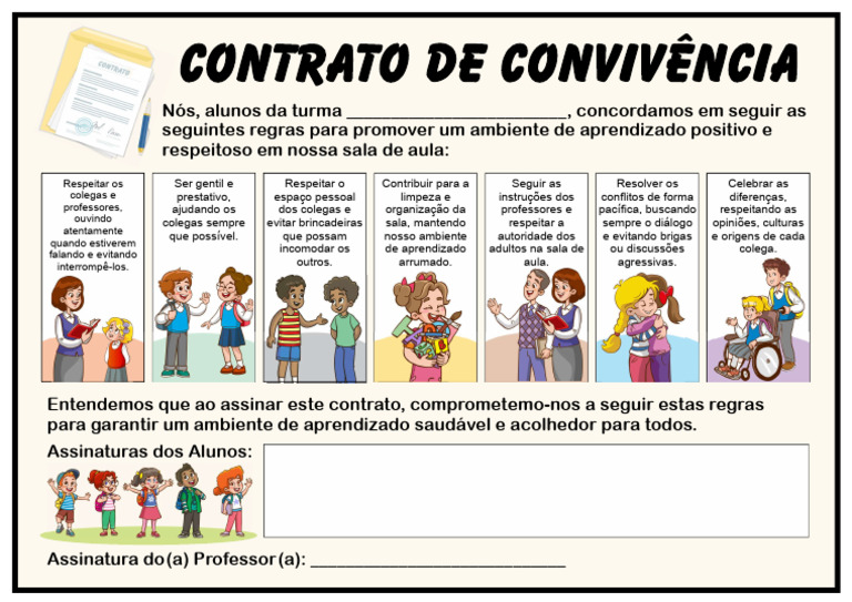 Contrato de Conviv Ncia 1 Folha | PDF
