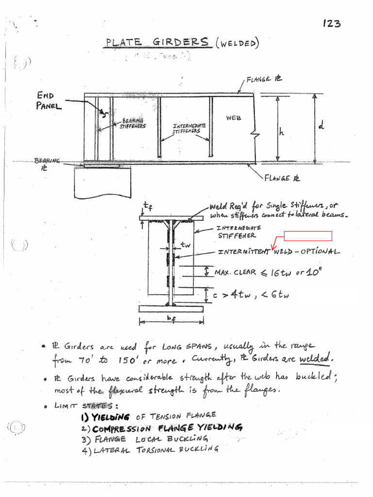 Chapter 10 Plate Girders | PDF | Mechanical Engineering | Structural ...