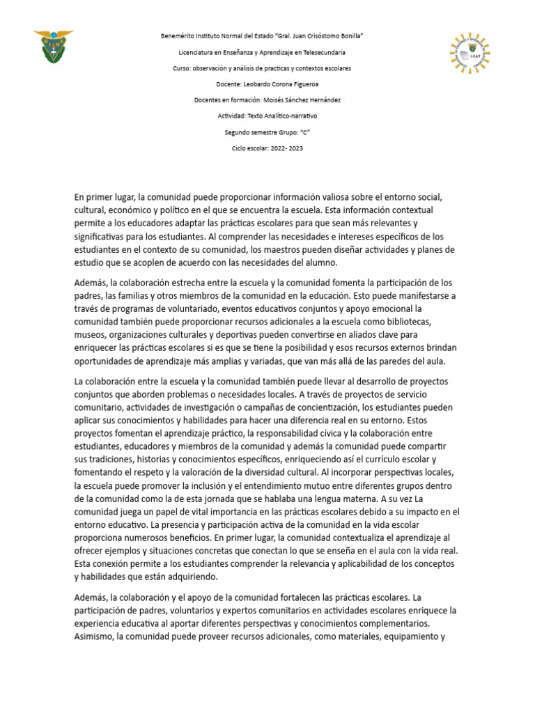 Texno Narrativo 3253325 | PDF | Evaluación | Enseñando