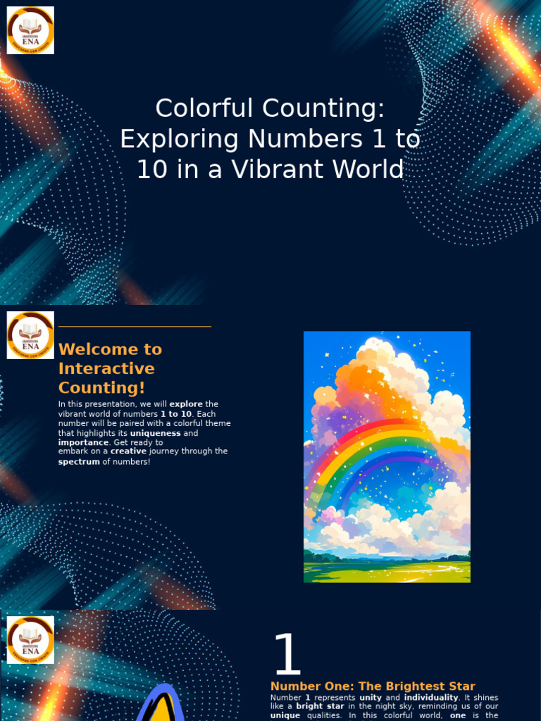 Slidesgo Colorful Counting Exploring Numbers 1 To 10 in A Vibrant World ...