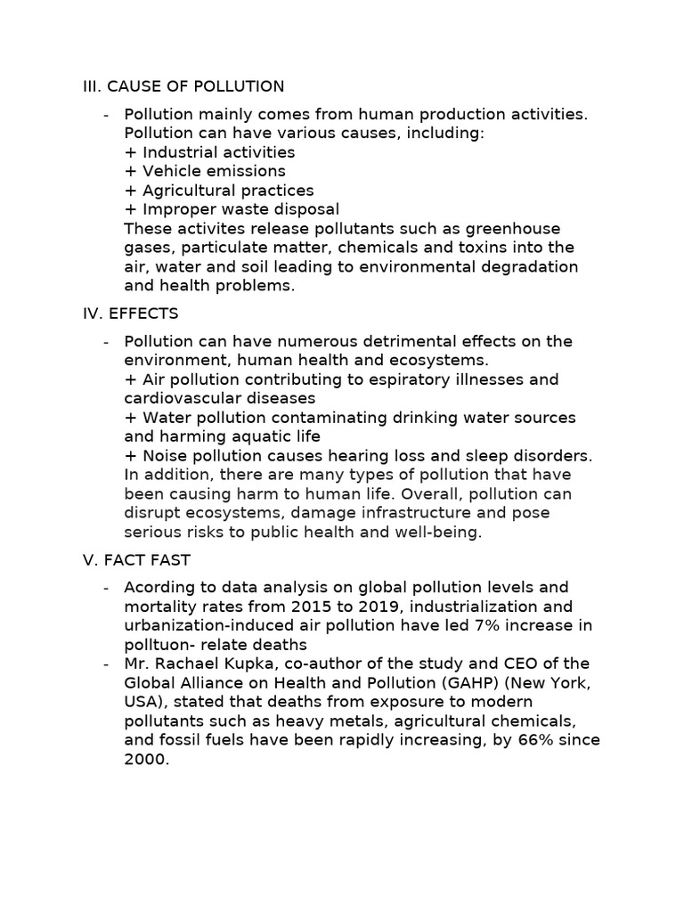 POLLUTION | PDF