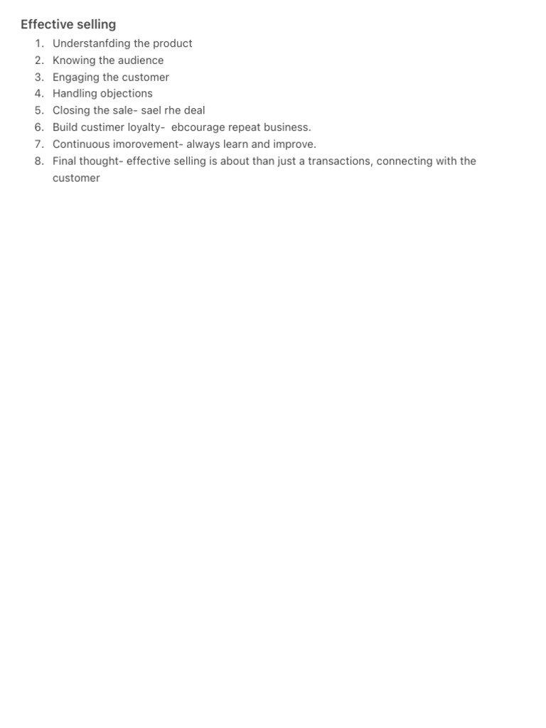 Effective Selling Strategies Guide | PDF