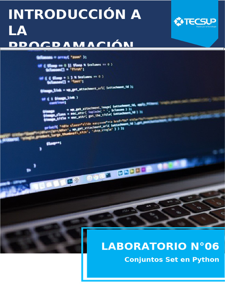 IP - Lab 06 - Conjuntos Set en Python | PDF | Python (lenguaje de programación) | Informática