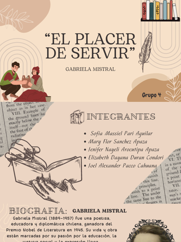Gabriela Mistral: El placer de servir | PDF