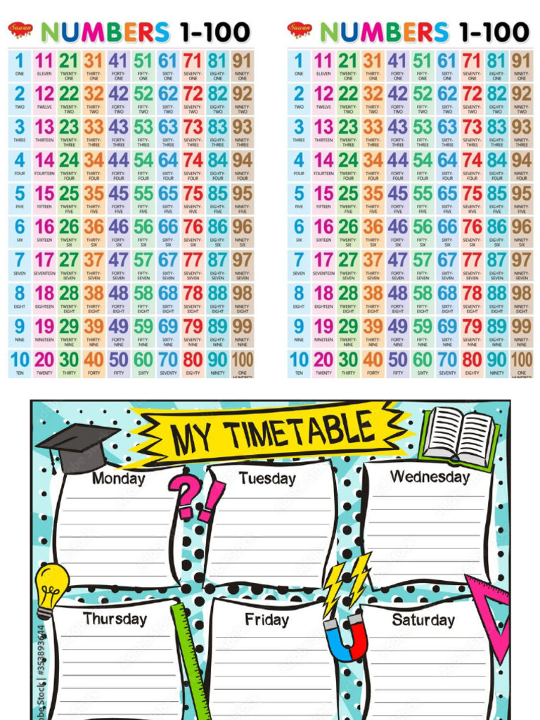 Numbers - School Subjects | PDF