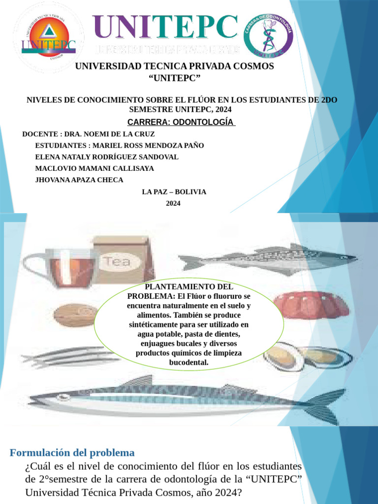 Conocimiento sobre Flúor en Odontología UNITEPC | PDF | Odontología | Flúor