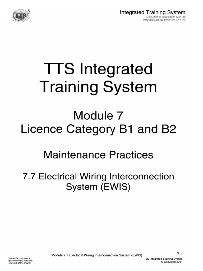 7.7 EWIS Electrical Wiring Interconnection System | PDF
