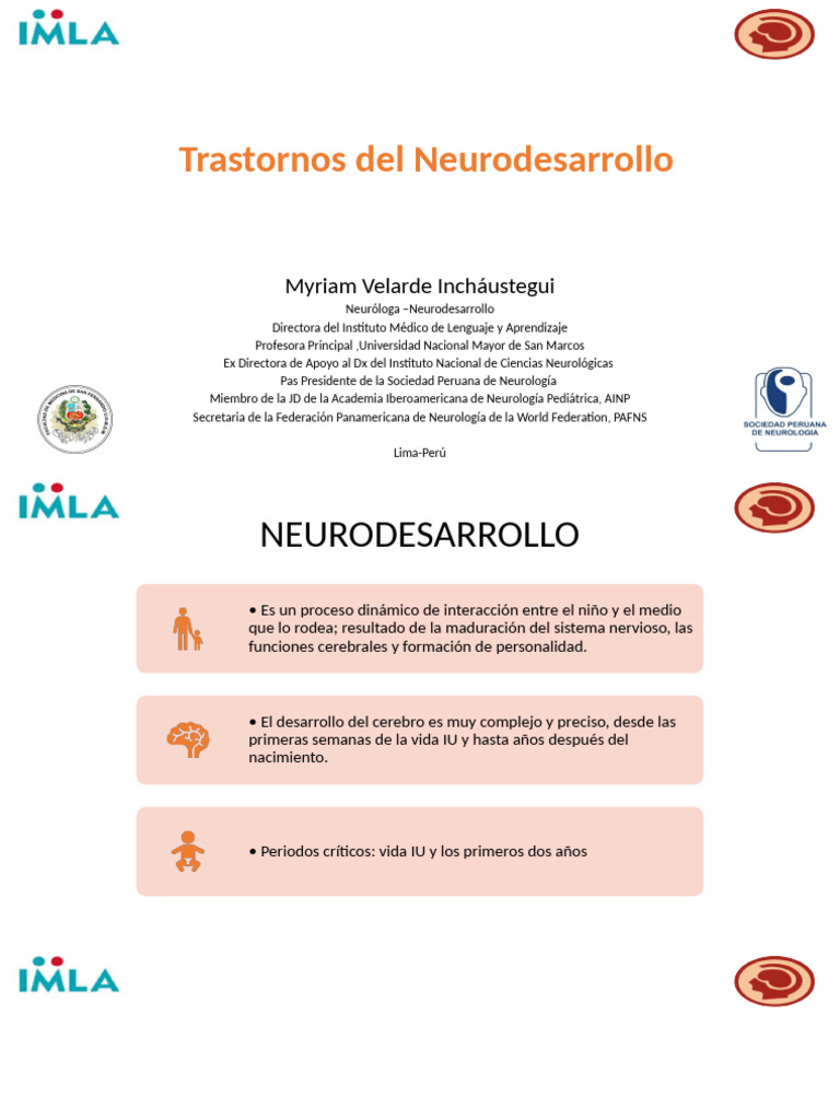 IMLA Neurodesarrollo 17-05-2024 | PDF | Espectro autista | Discapacidad intelectual