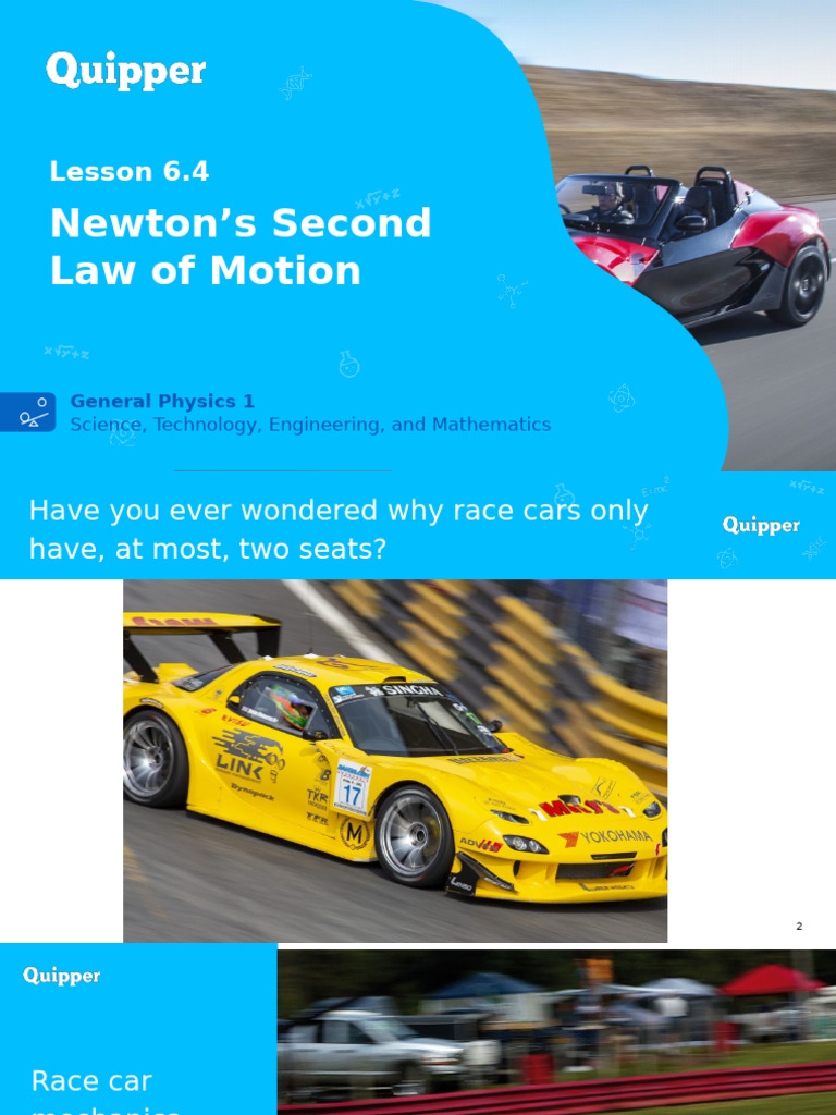 Newton's Second Law of Motion Explained | PDF | Force | Acceleration