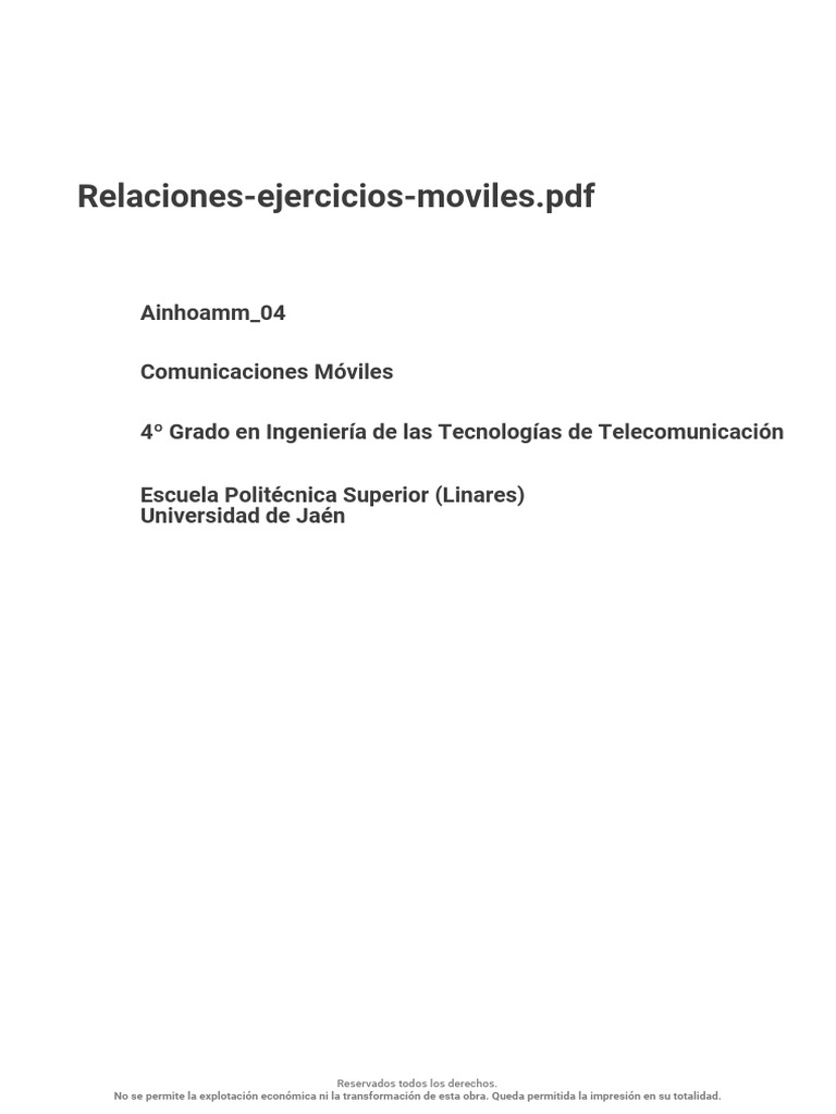 Wuolah Premium Relaciones Ejercicios Moviles | PDF