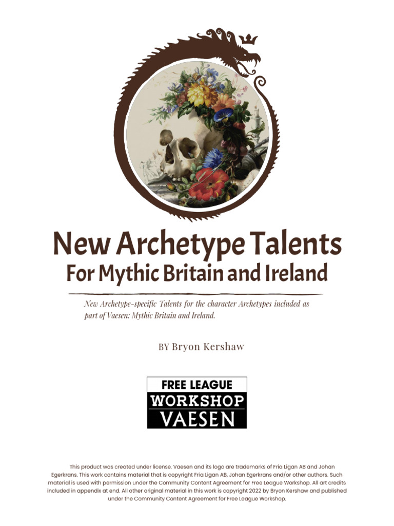 253912-New Archetype Talents For Mythic Britain and Ireland | PDF ...
