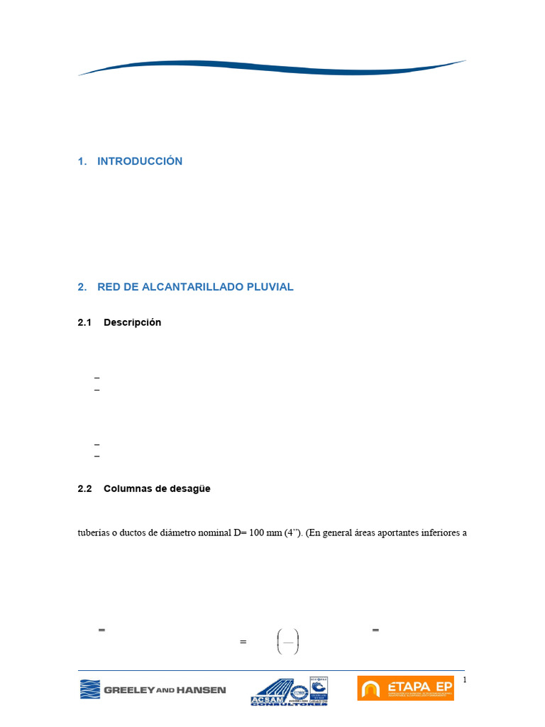Diseños Hidrosanitarios Internos Del Edificio | PDF | Colector de aguas pluviales | Alcantarillado