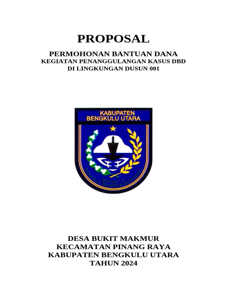 Proposal Fogging Dusun 01 | PDF