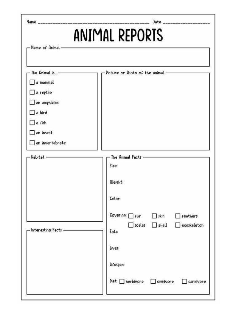 Animal Reports | PDF