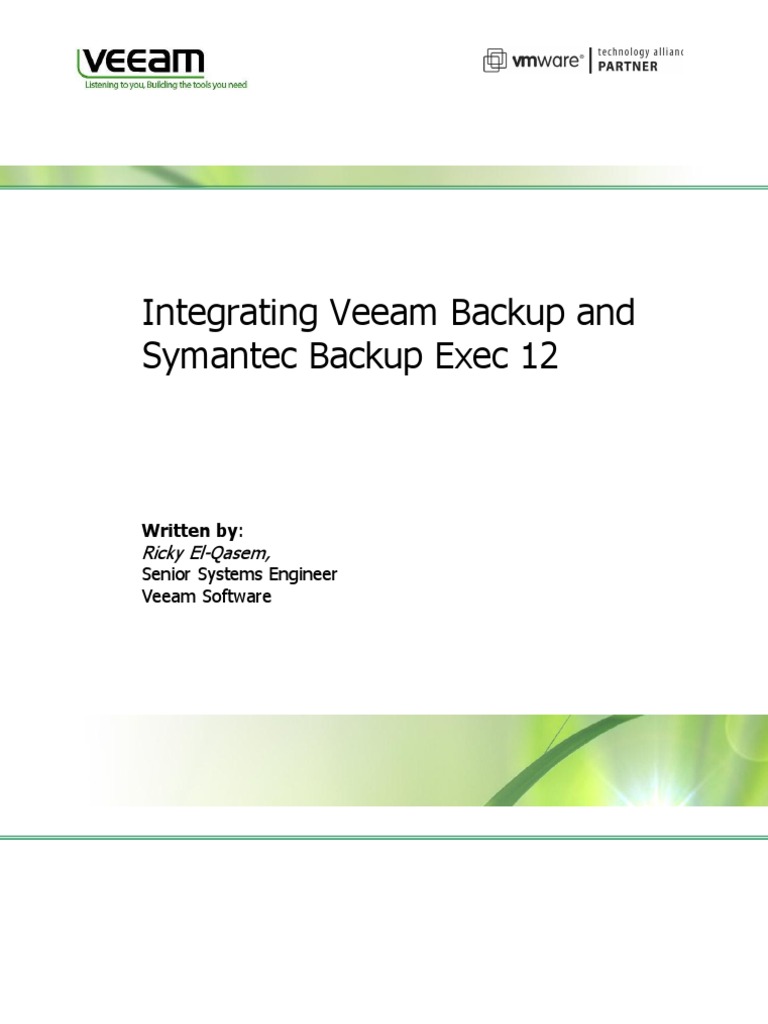 Integrating Veeam Backup and Symantec Backup | PDF | Backup | Command Line Interface