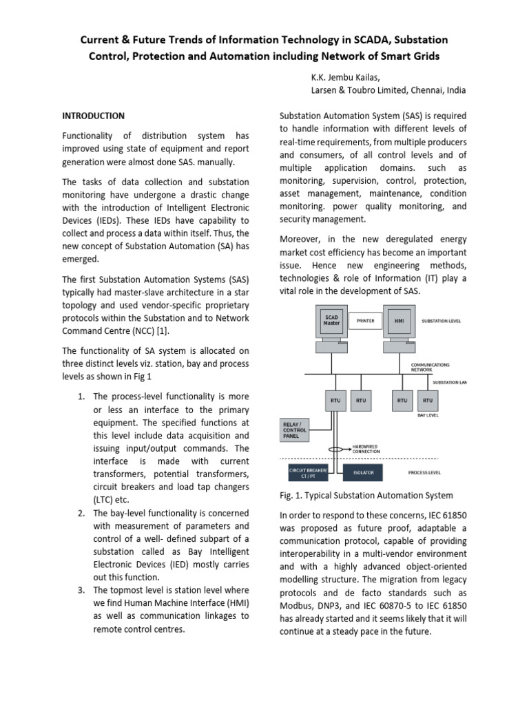 SCADA & Substation Automation Trends | PDF | Smart Grid | Denial Of ...