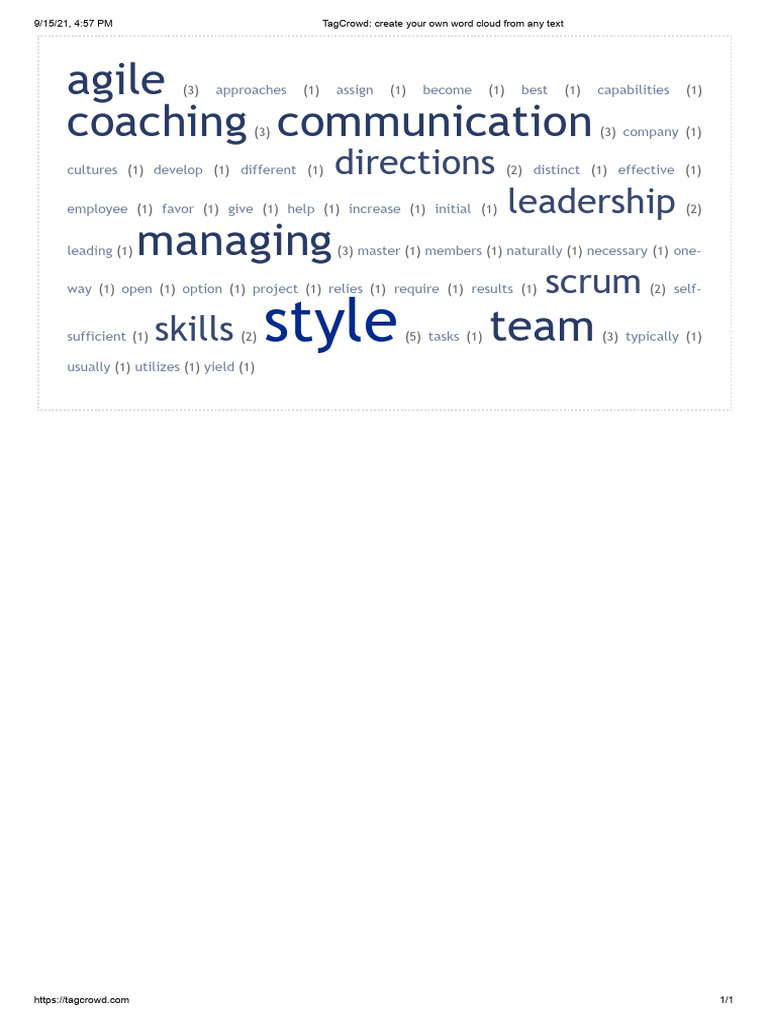 TagCrowd - Create Your Own Word Cloud From Any Text | PDF