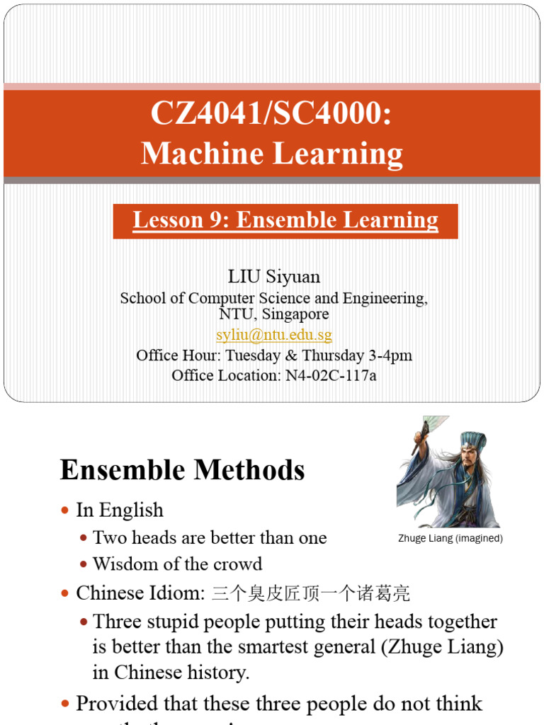 cz4041_9_ensemble(2) | PDF | Statistical Classification | Algorithms