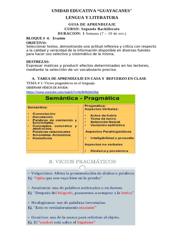 Semana 9 Lyl t2 | PDF | Lingüística