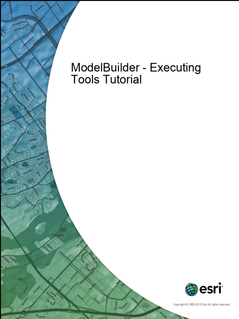 Executing Tools in Modelbuilder Tutorial 9 | PDF | Arc Gis | Parameter (Computer Programming)