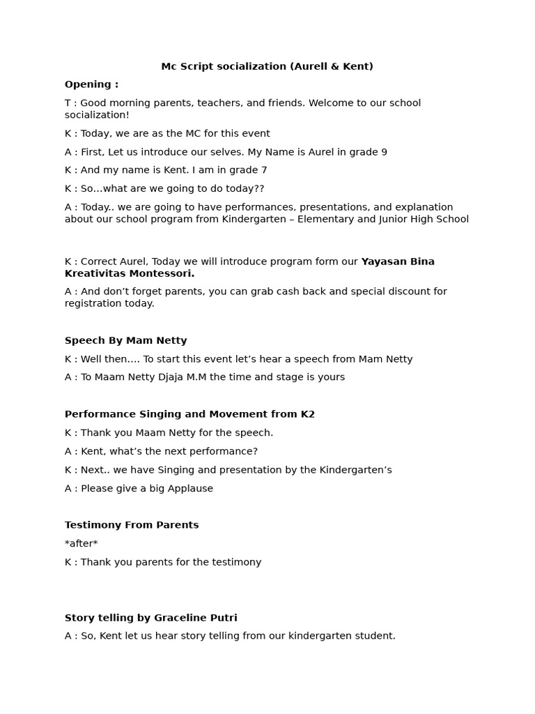 Mc Script socialization | PDF | Educational Organizations | Human Life Stages