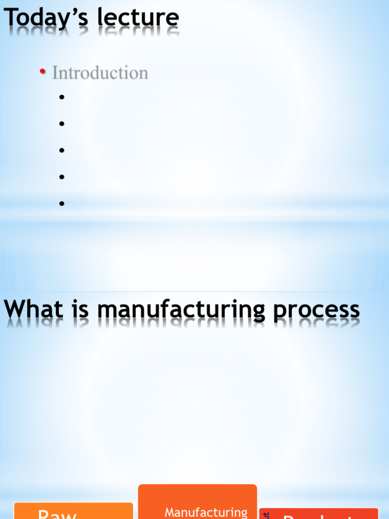 1st Lect Prod - Copy | PDF | Machining | Drilling