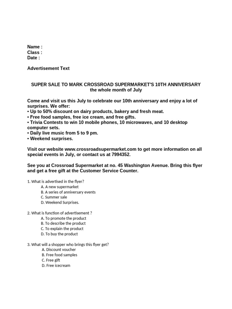 Soal Advertisement | PDF