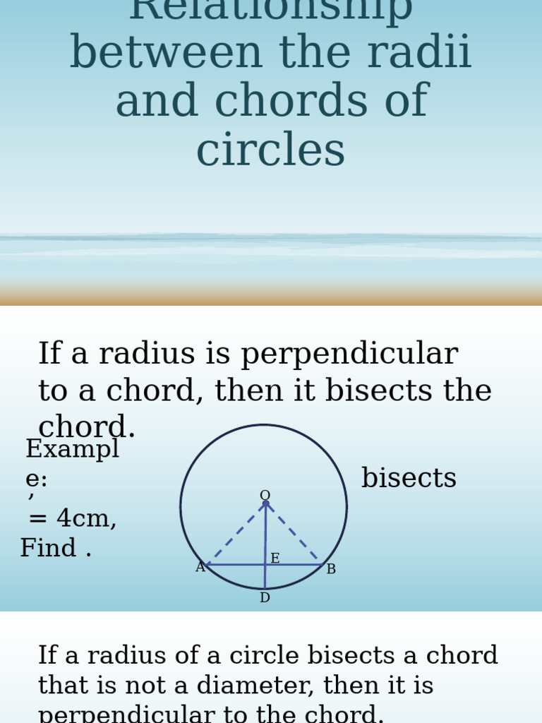Circles Chords | PDF