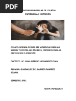Norma Oficial Mexicana Nom-046-Ssa2-2005. Violencia Familiar, Sexual y Contra Las Mujeres ...