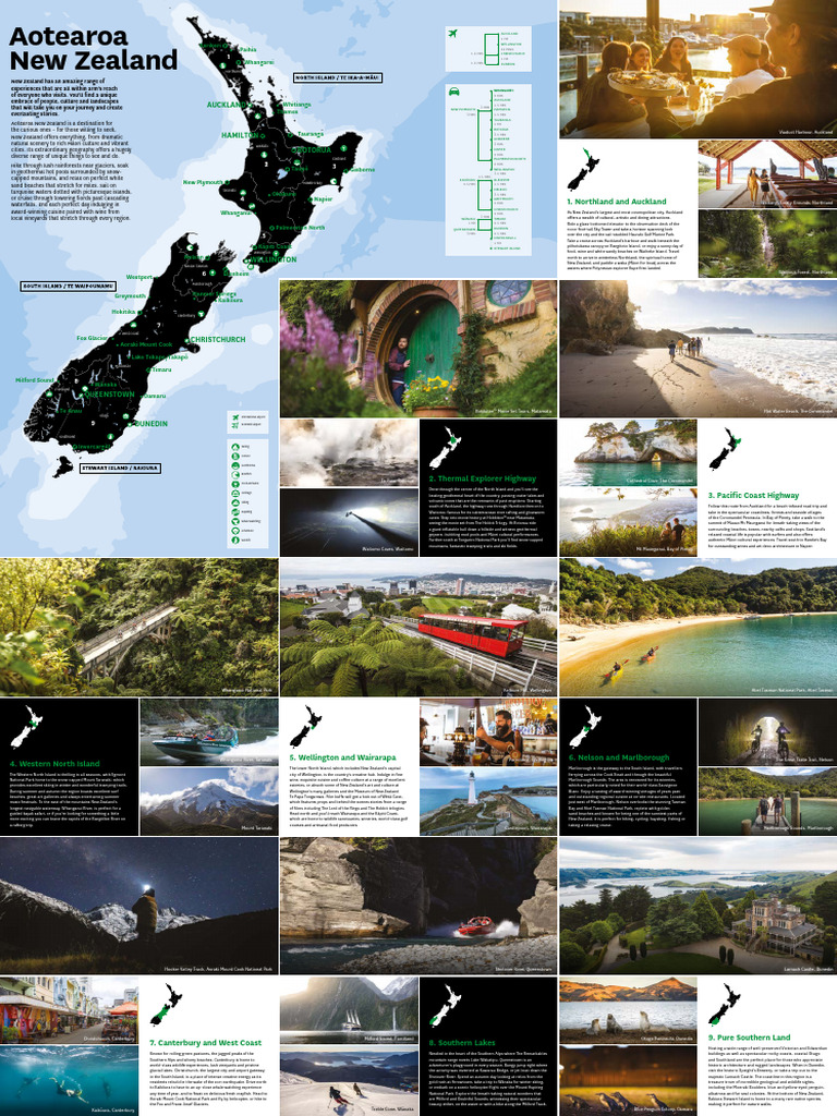 TNZ Touring Map Web | PDF | New Zealand