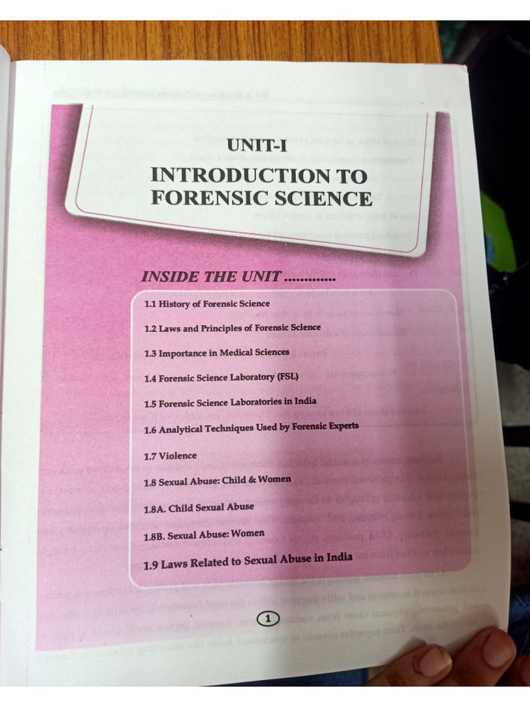 Forensic Unit 1and 2 | PDF