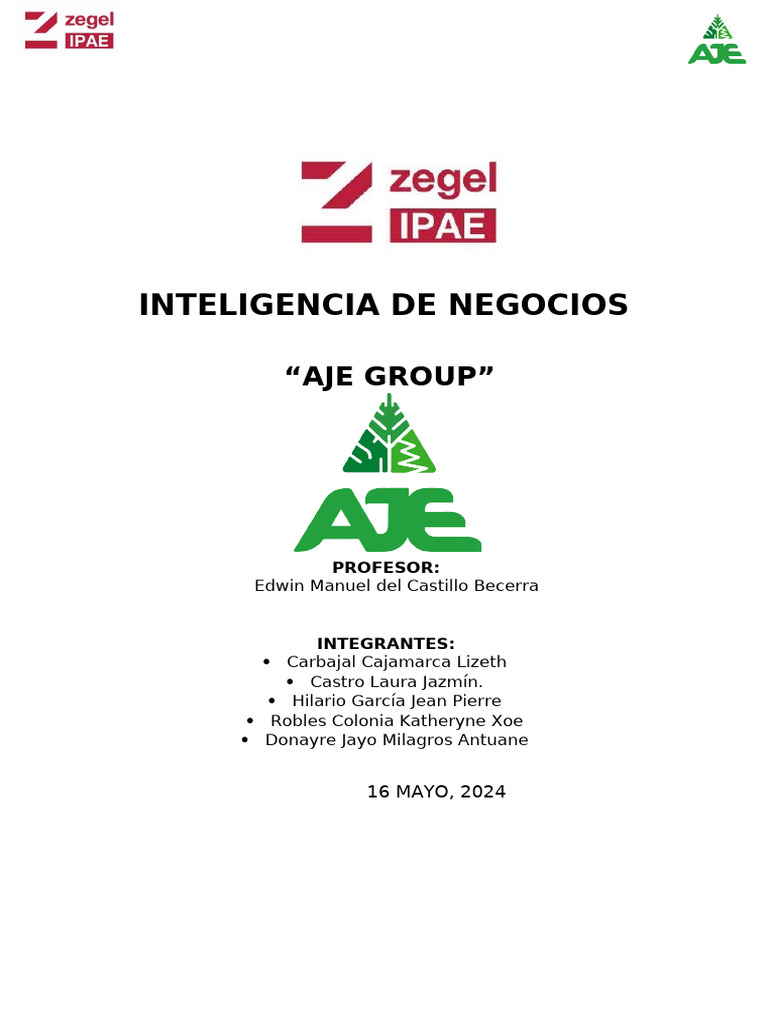 Aje Group | PDF | Coca Cola | Economias