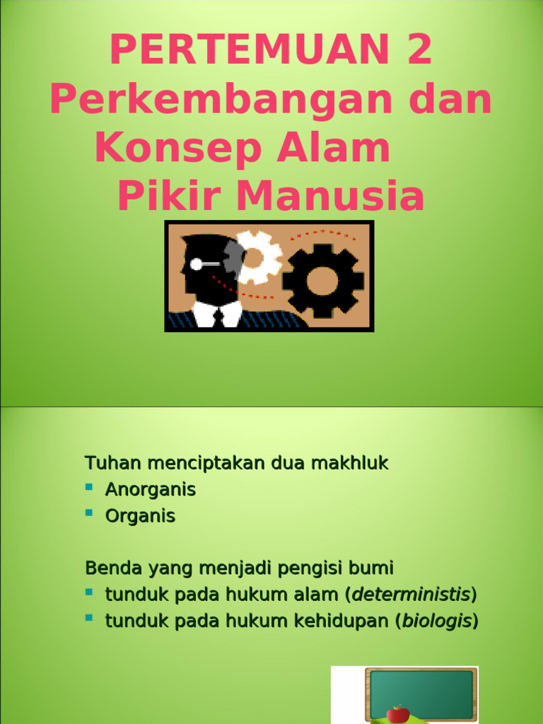 Pertemuan Ii Perkembangan Dan Konsep Alam Pikir Manusia | PDF