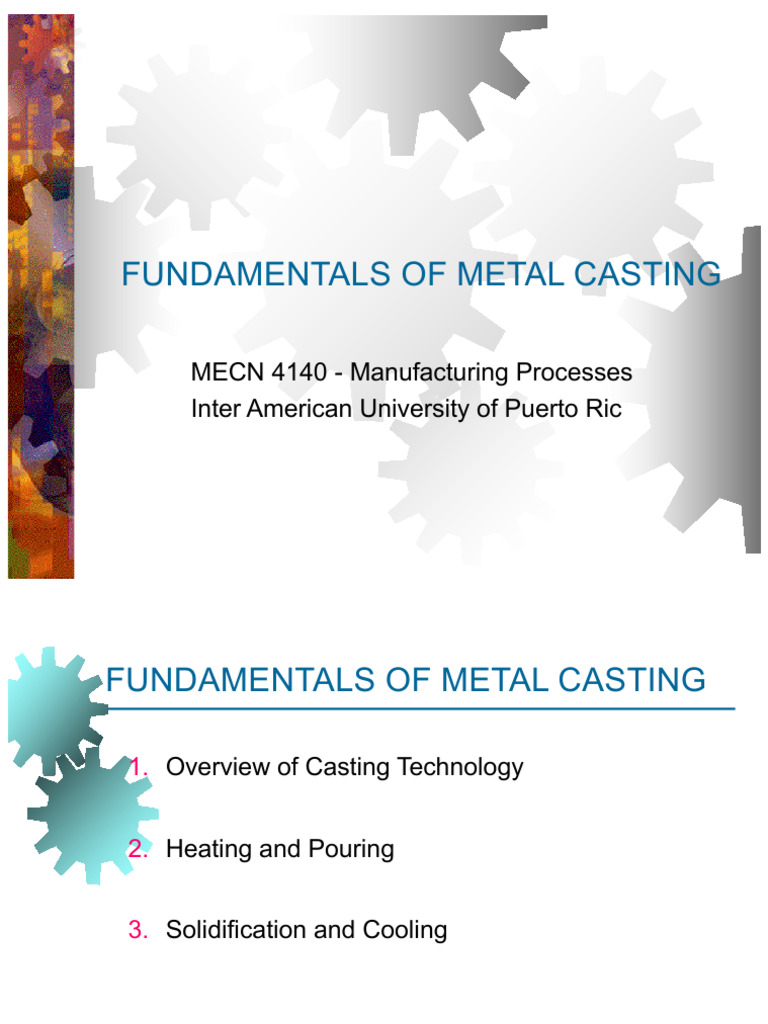 12-Fundamental of Metal Casting - Compatibility Mode | PDF | Metals ...