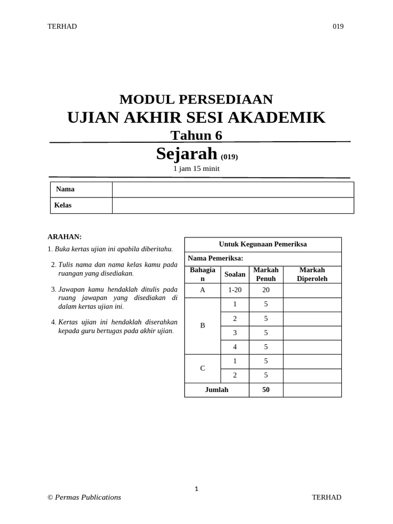 MP Uasa Sej T6 | PDF