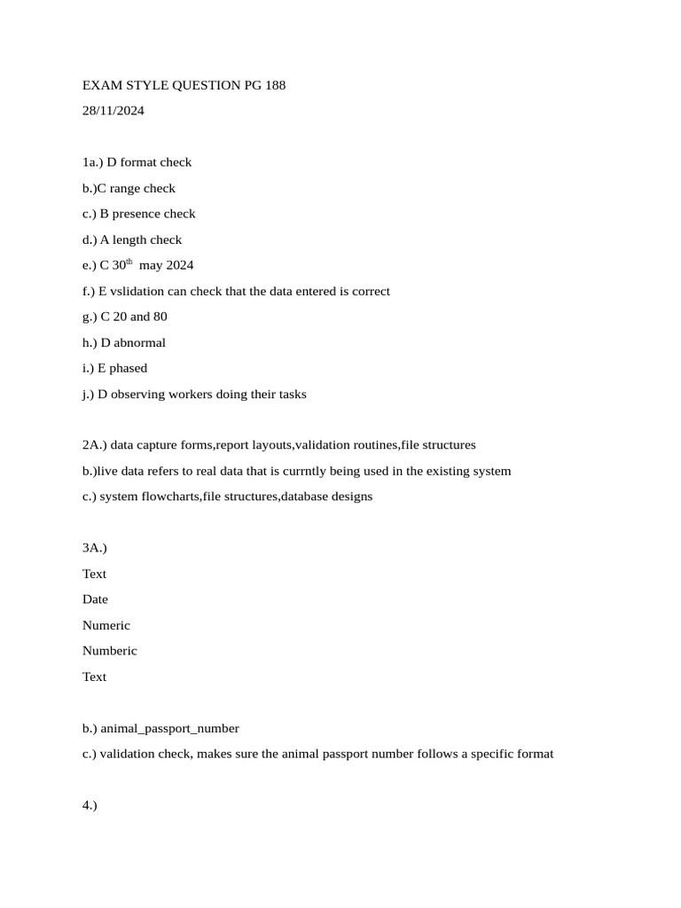 Exam Sytle Questions Y10 | PDF