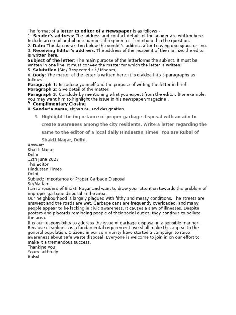 Xii Eng NFR Letter To Editor | PDF