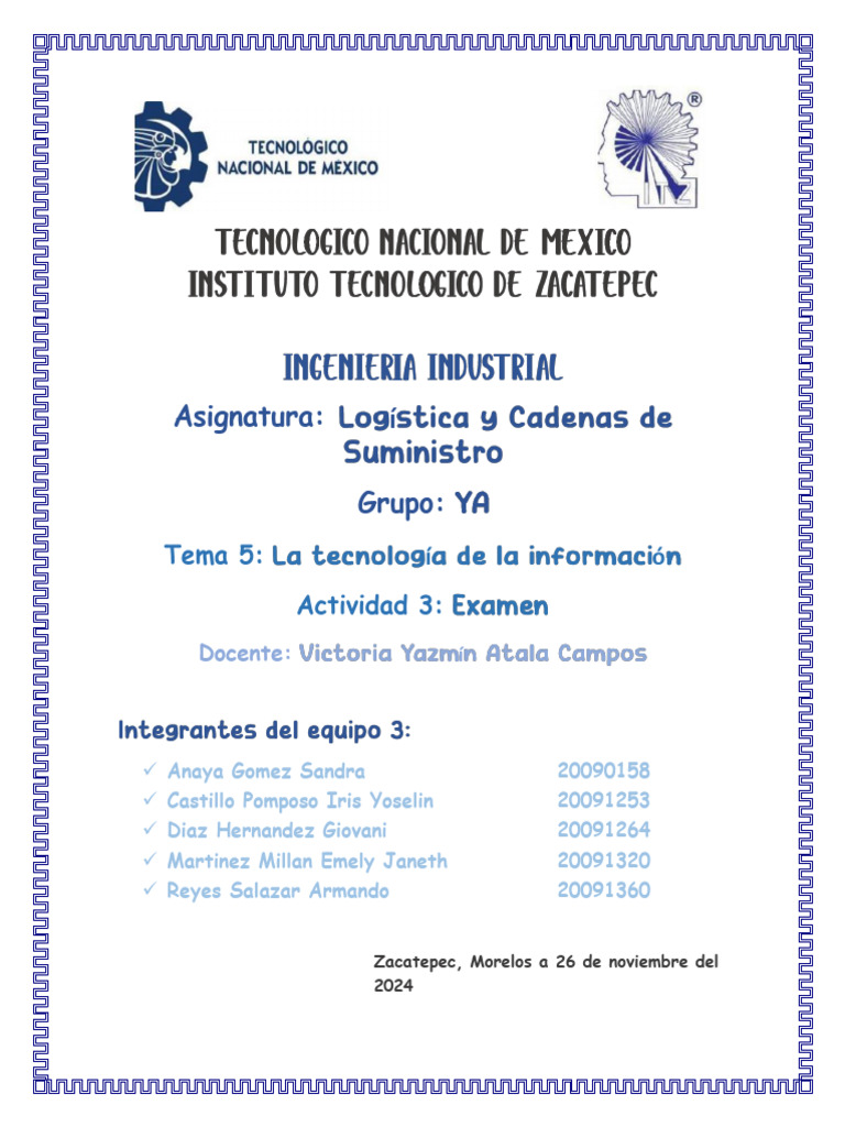 Grupo 3 - Tema 5 - Actividad 3 - Diaz Hernandez Giovani | PDF ...