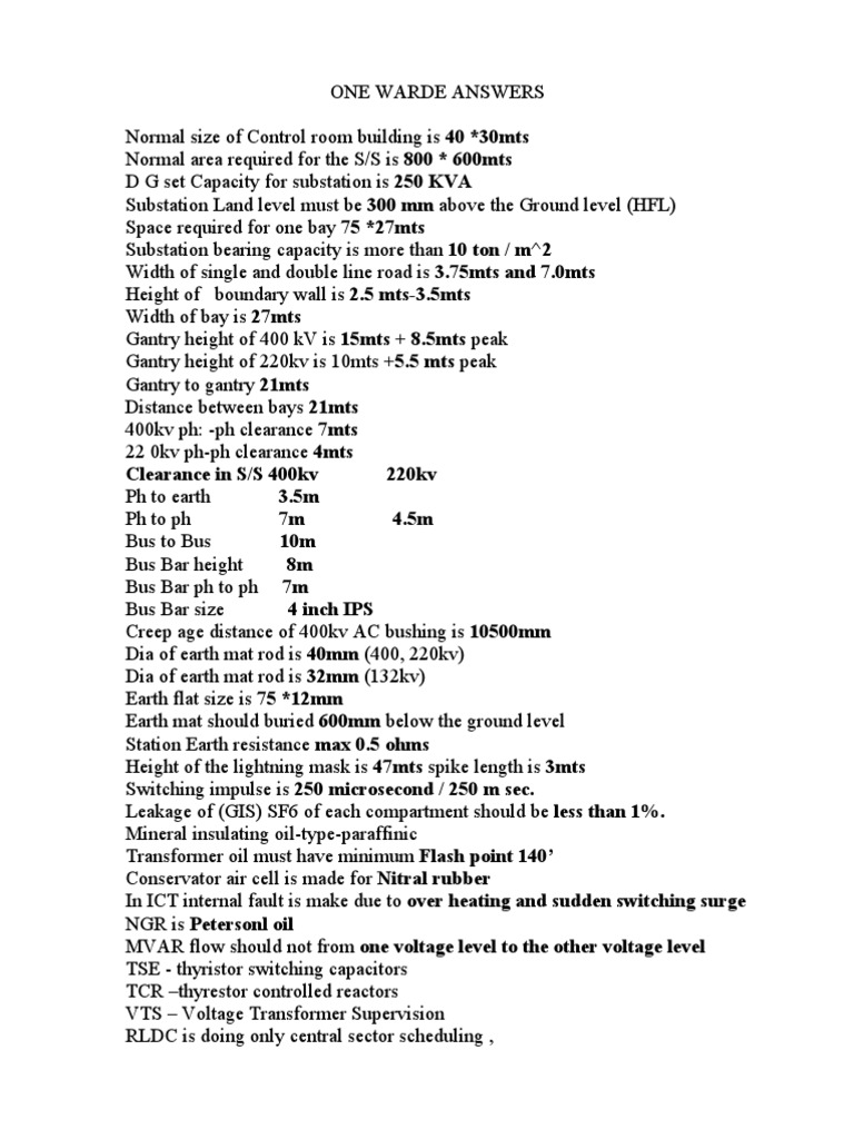 One Word Ans | PDF | Transformer | Battery (Electricity)