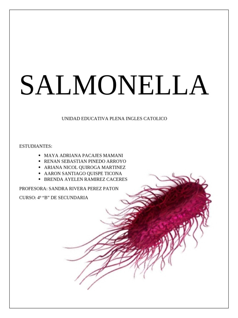 SALMONELLA | PDF | Salmonela | Diarrea