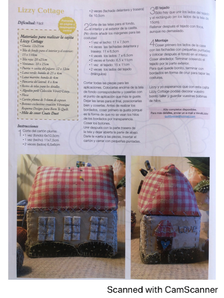 Cottage Pin Cushion | PDF